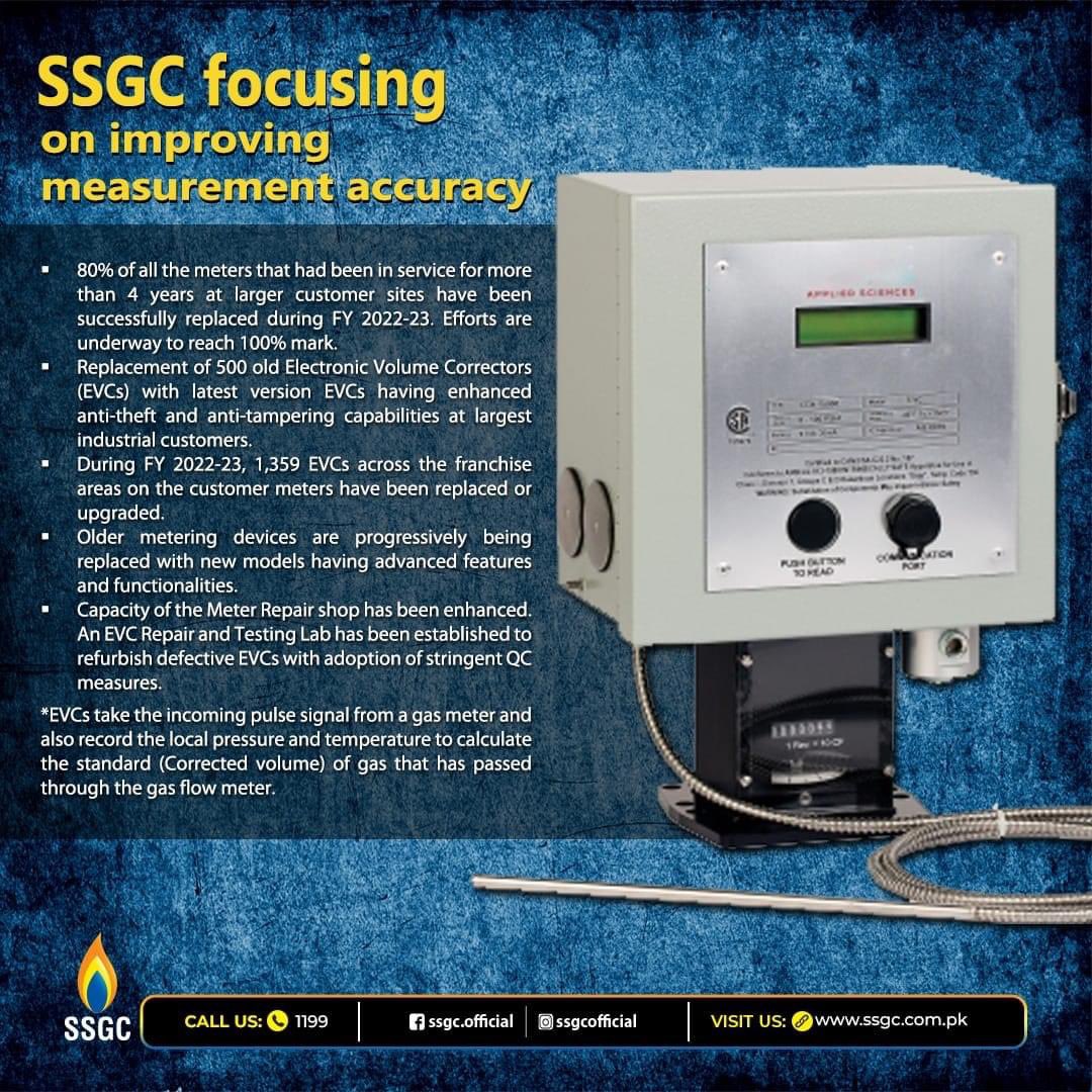 Meter and EVC replacement activity on full throttle as SSGC continues to improve measurement ...